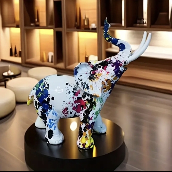 Accents | Colorful Elephant Statue | Poshmark